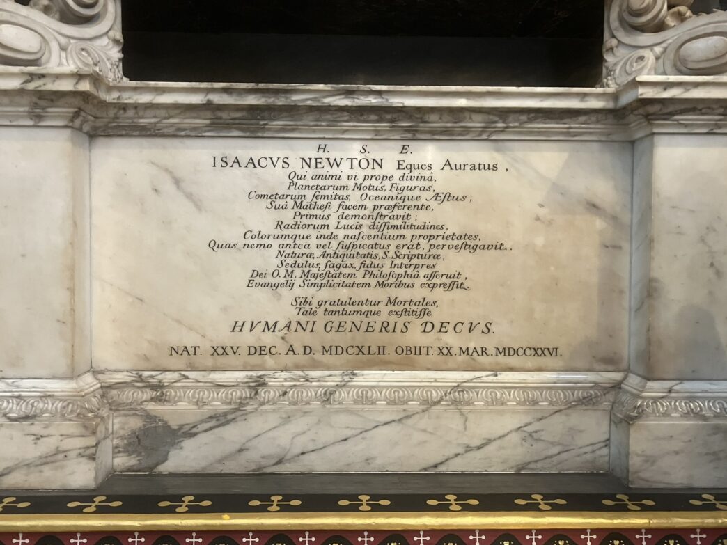 Newton, Isaac – Virtues of the Dead